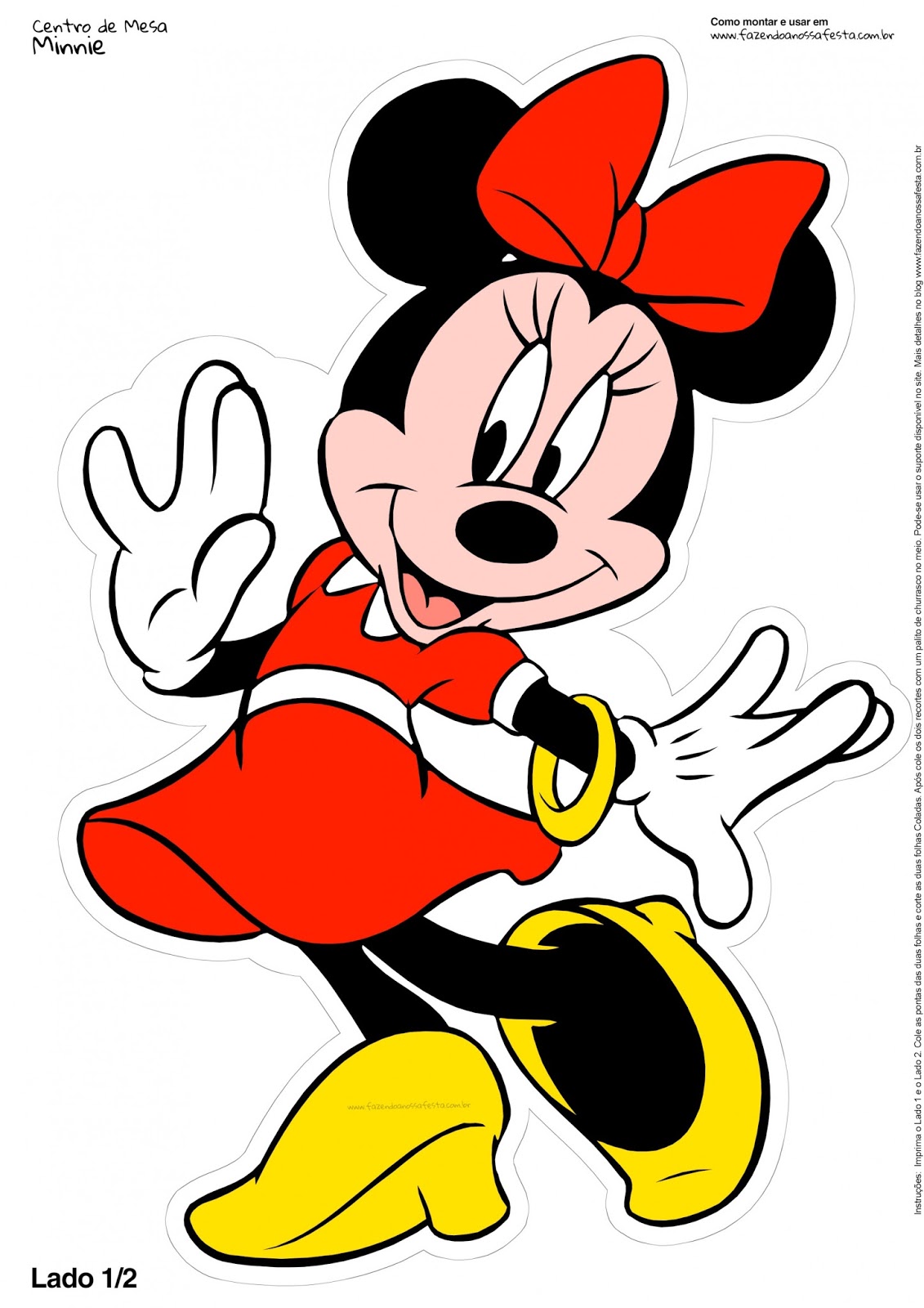 Centros de Mesa de Minnie para Imprimir Gratis. - Ideas y material ...