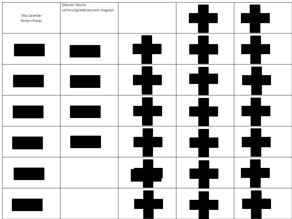 Multi-Grade Matters: Ideas for a Split Class: May Calendar Board