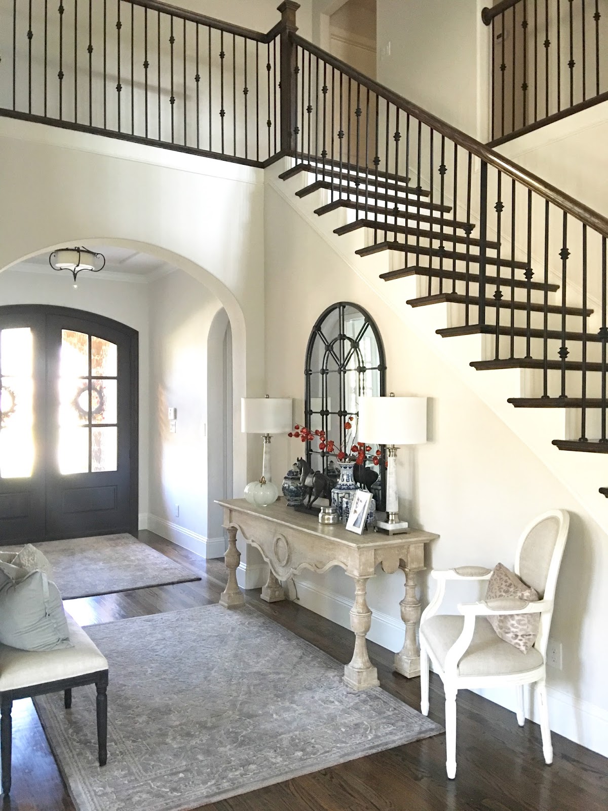 Classic Style Home: Fall Foyer and Repurposed Decor