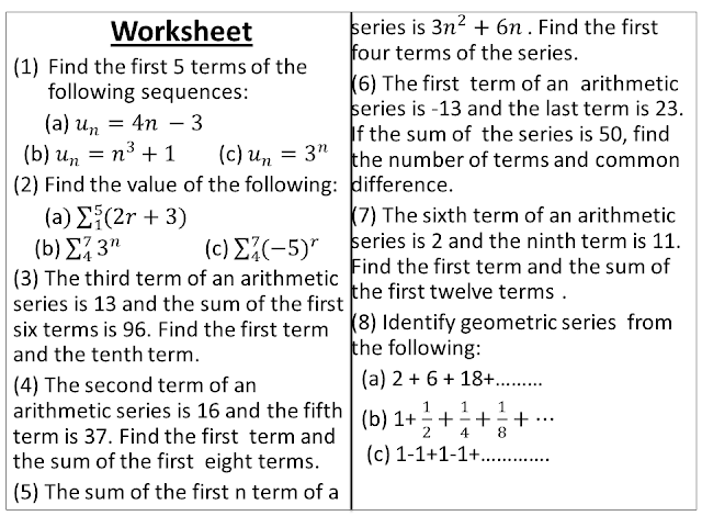 Math11: CHAPTER - 3: SEQUENCES