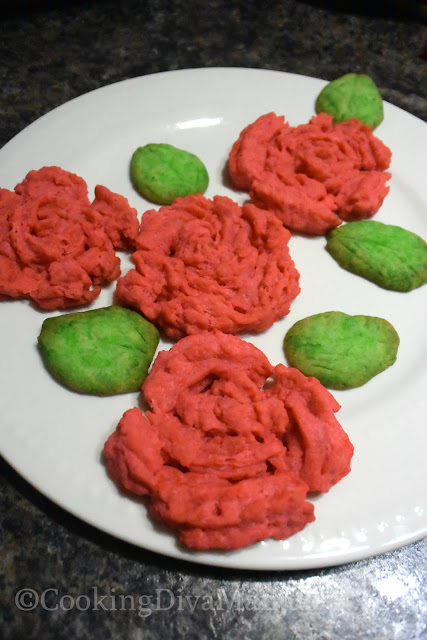 Rose cookies|Valentine's day cookies|Basic Cookie recipe|Unique cookie