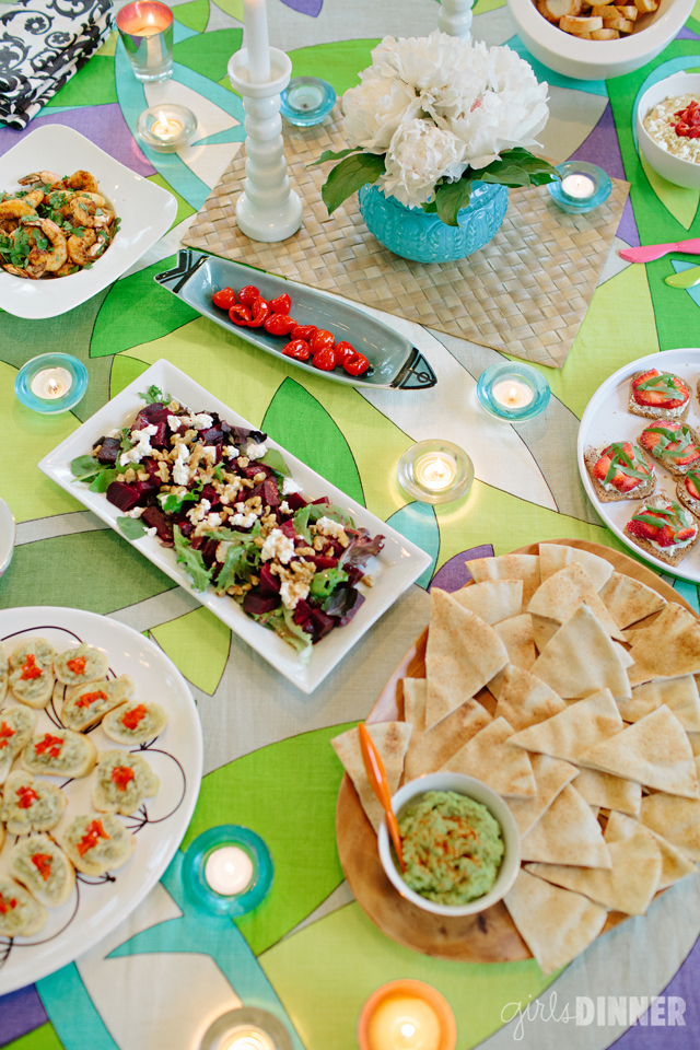 Because It's Awesome: girls dinner // summer tapas party