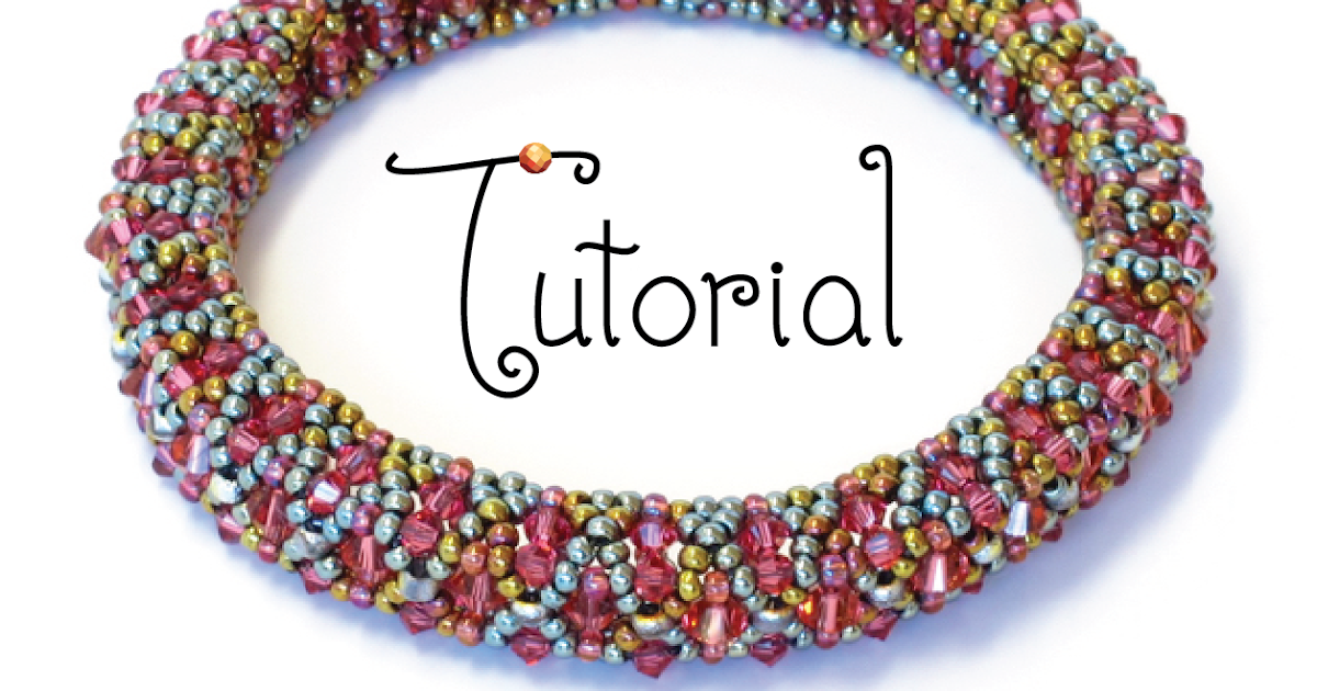 gwenbeads: Tutorial - Bicone Bangle Bracelet Pattern Made with Seed Beads