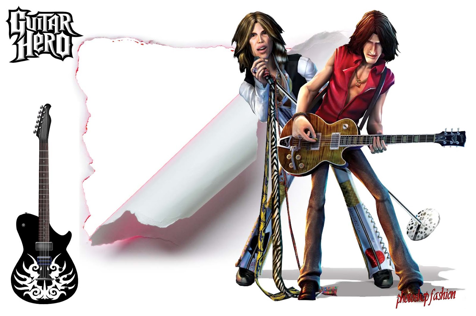 Art´s e Vetores : moldura guitar hero