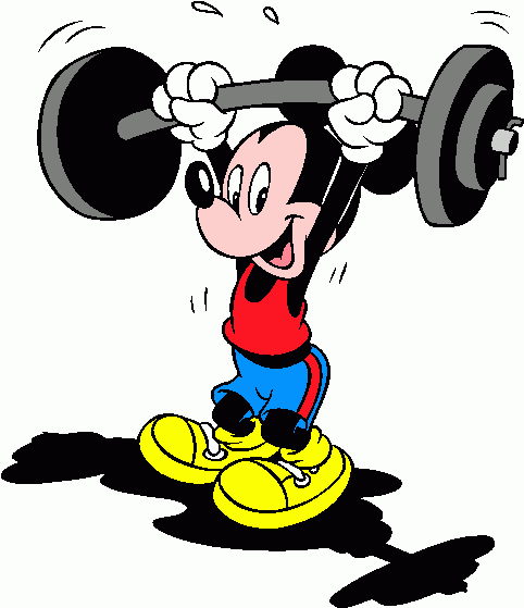 Home Gym Dad: 08.10.2016 - Weightlifting Mickey Mouse