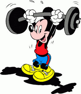 Home Gym Dad: 08.10.2016 - Weightlifting Mickey Mouse