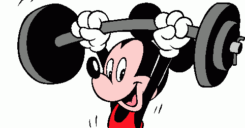Home Gym Dad: 08.10.2016 - Weightlifting Mickey Mouse