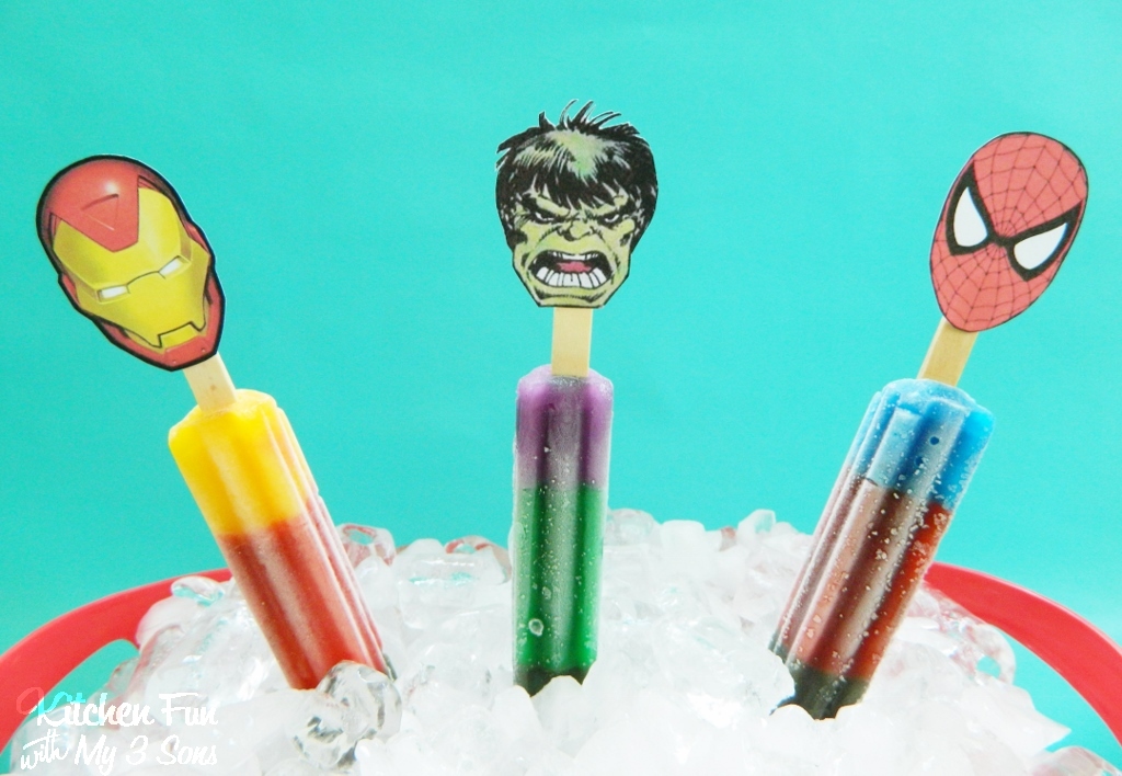 Popsicle Marvel Heroes with free Printable & Target Gift Card GIVEAWAY ...