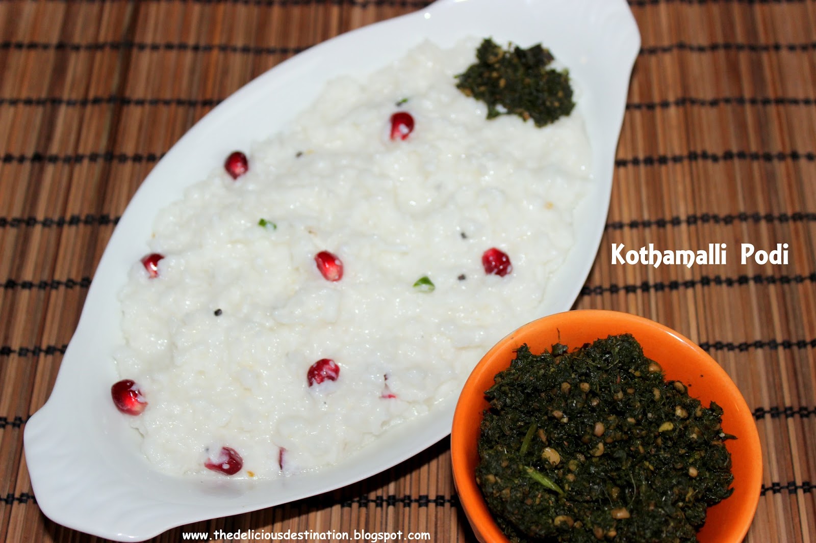 The Delicious Destination: Kothamalli Podi Recipe (Corriander Thokku ...