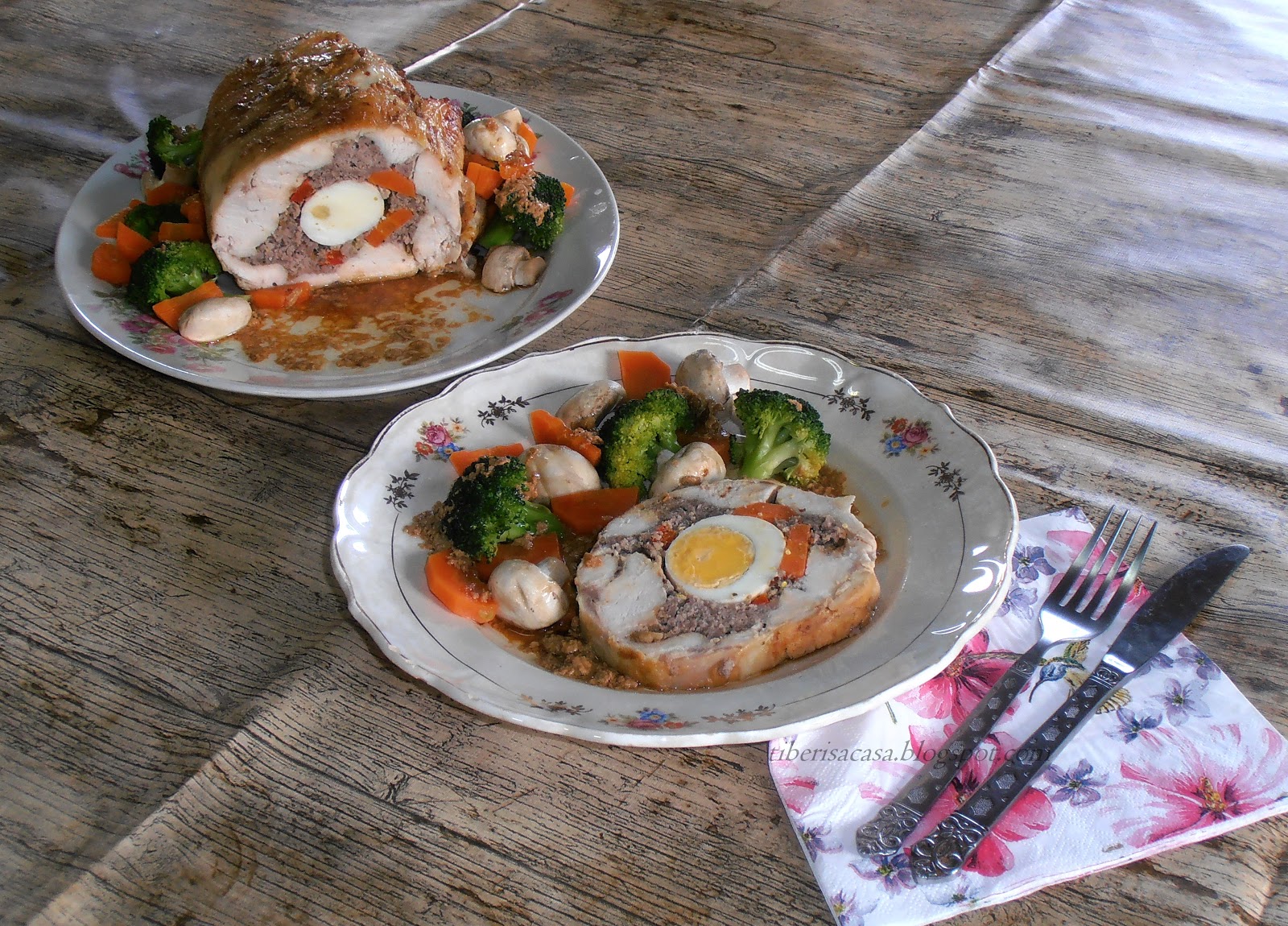 TIBERIS : ~ Pollastre farcit ~ Pollo relleno