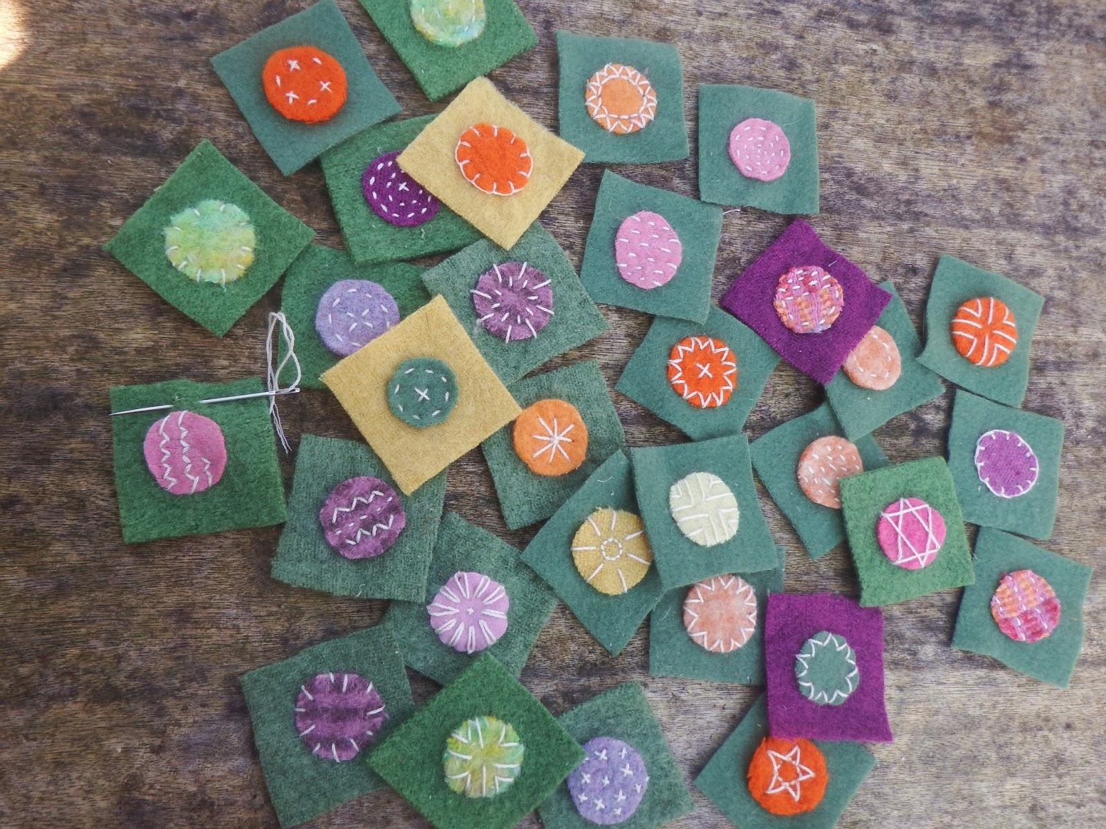 Wonky Patchwork: Spring Flower Patchwork Cushion