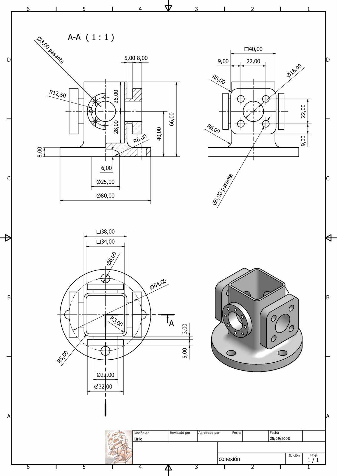 Diseño mecánico: EJERCICIOS Y TRABAJOS EN AUTODESK INVENTOR 2012