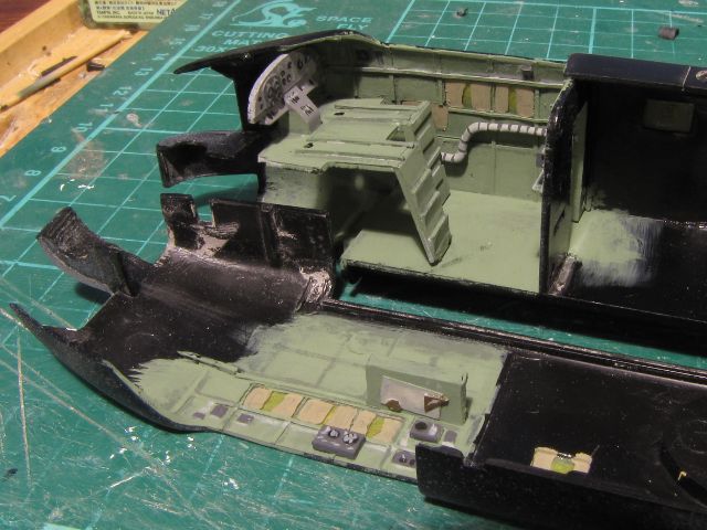 Fill 'n Sand: Airfix - Short Stirling - cockpit