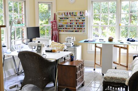 Let It Shine Design: Fabulous Sewing Spaces... A Girl Can Dream Right?