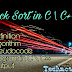 Quick sort in C\C++ (Algorithm, Pseudocode and output) - TechnoToken