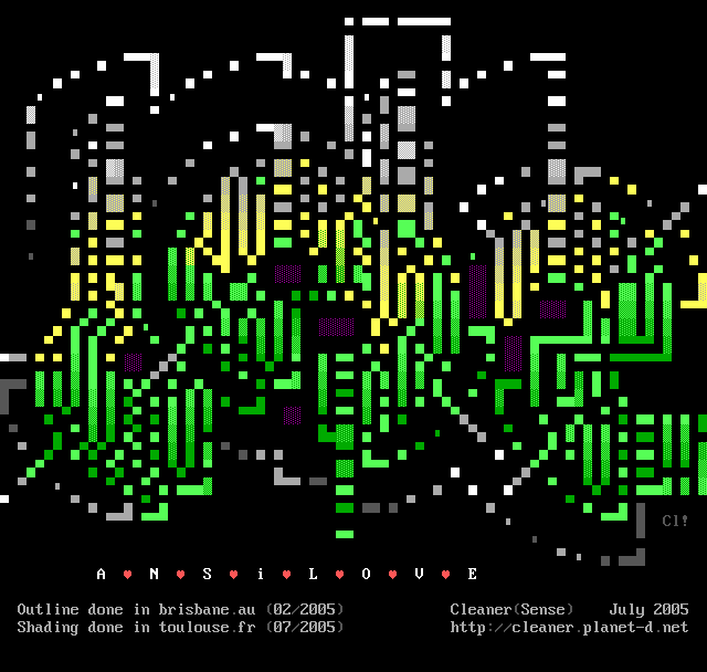 Ansi computer art