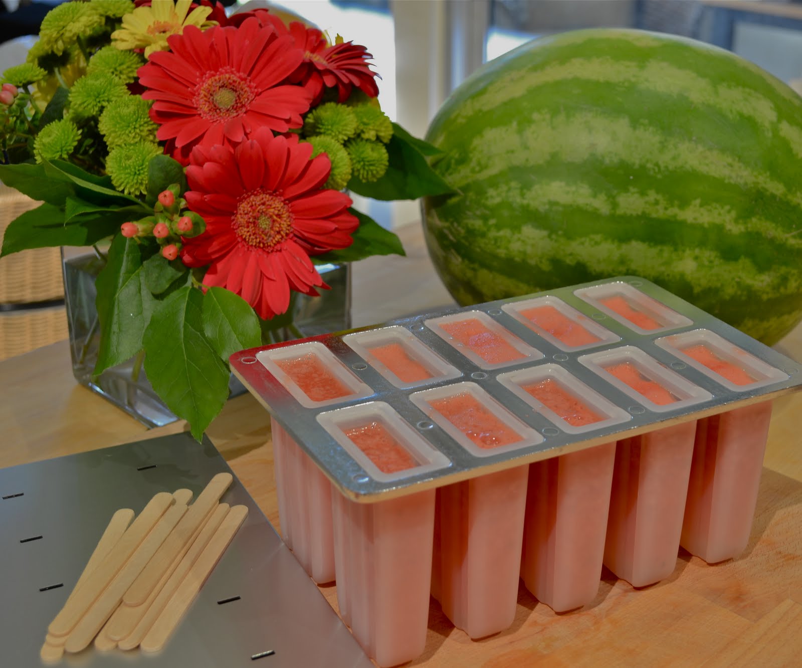 Getting Raw: Watermelon and Lime- Ice Pops and Aqua Fresca