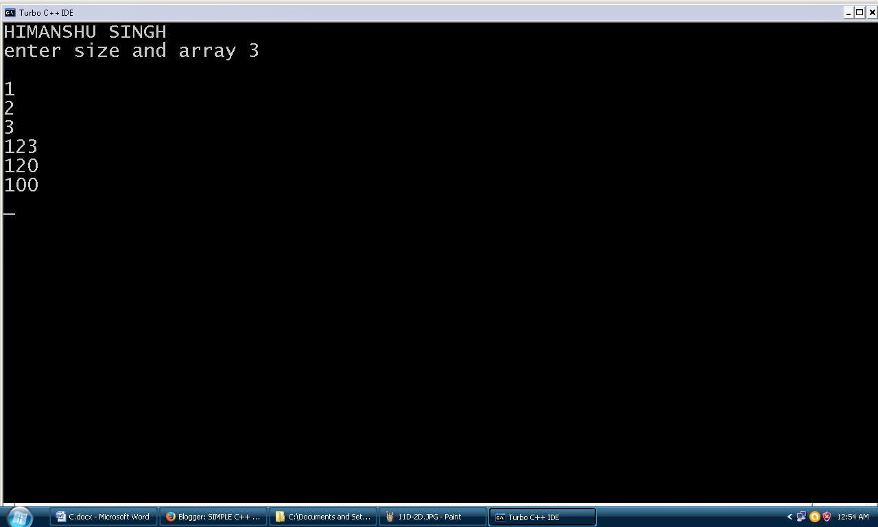 SIMPLE C++ PROGRAMS OF HIMANSHU SINGH: CONVERTING OF 1D ARRAY TO 2D ARRAY SIMPLE C++ PROGRAMS OF HIMANSHU SINGH: CONVERTING OF 1D ARRAY TO 2D ARRAY