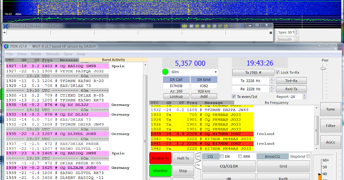 PE4BAS Amateur Radio Weblog: JTDX - DXing with JT digimode