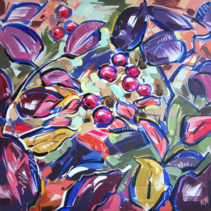 Art by Roger: Autumn Berry Abstraction 2