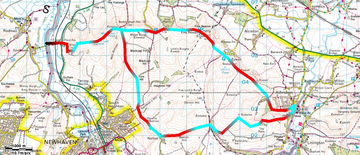 John Hayes Walks: A Circular Walk via Alfriston