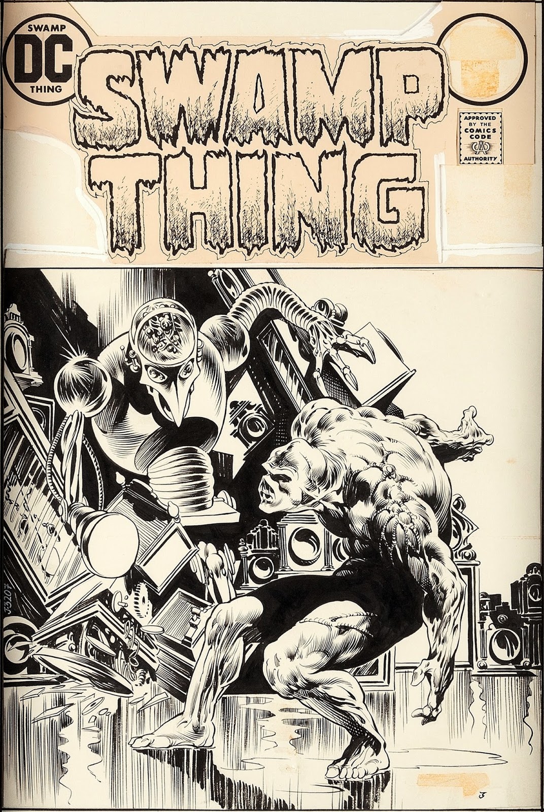 Cap'n's Comics: Swamp Thing #6 Cover by Berni Wrightson