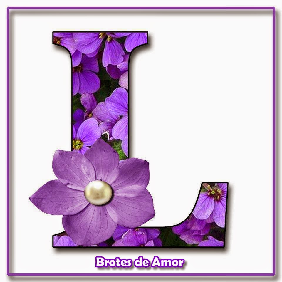Brotes de Amor: Abecedario en hermosas violetas