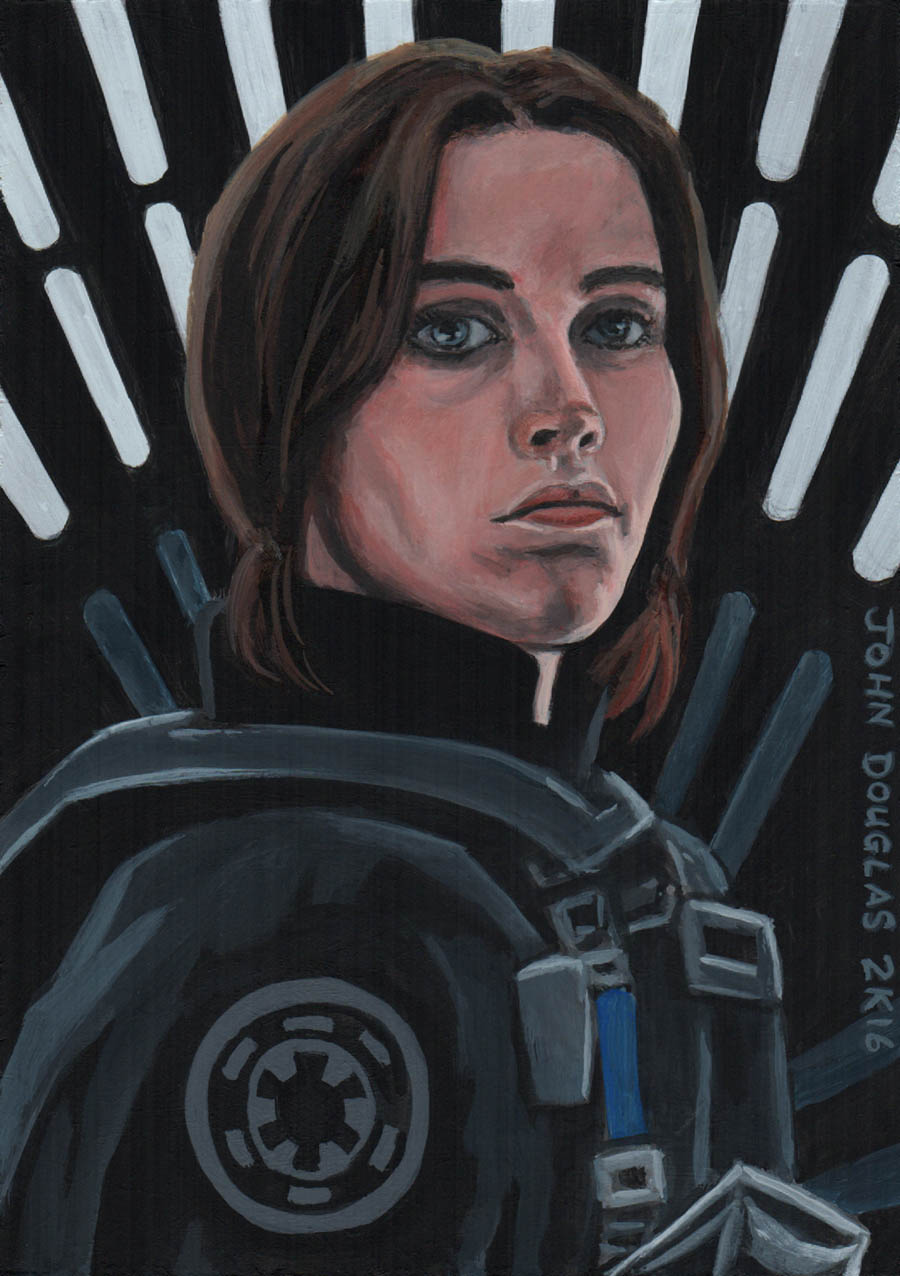 The John Douglas (Mostly) Comic Book Art Site: Mini-Paint: Jyn Erso