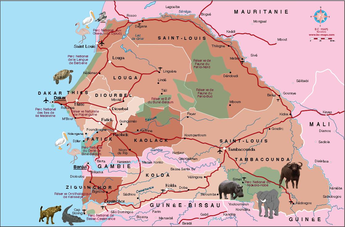 MAPS OF SENEGAL