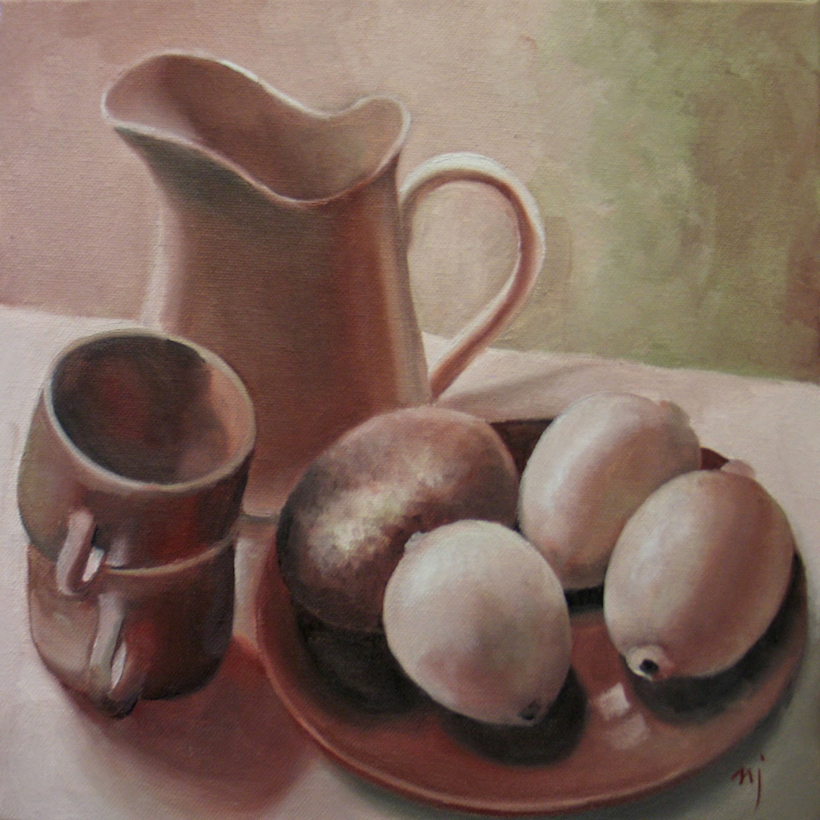 Nel's Everyday Painting: Still Life Value Study - SOLD