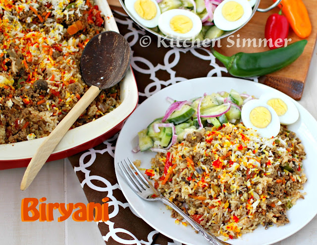 Kitchen Simmer: Mince Beef and Veggie Biryani