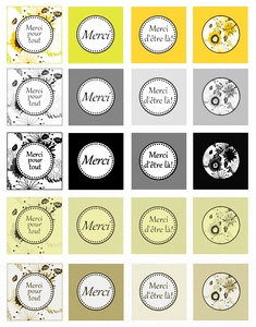 Etiquettes à gogo: Étiquettes "Merci"