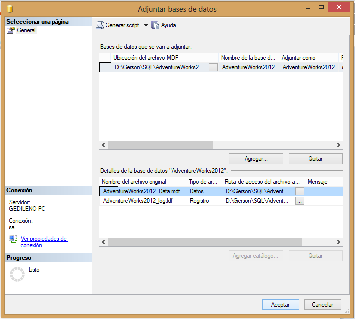 Aprende y Comparte SQL: Atachar (Adjuntar) Base de Datos
