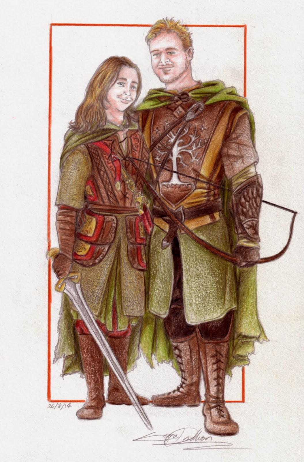 Faramir And Eowyn Drawing