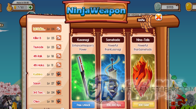 Pockie Ninja II Social: Ninja Spirit Weapon Types and Skills - UrGameTips