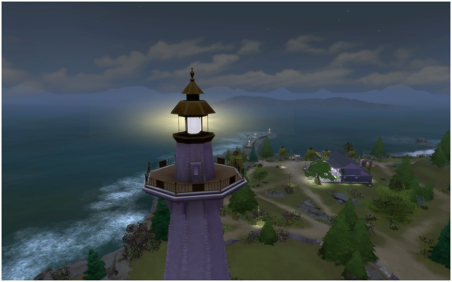 Island Lighthouse - Nightclub - The Sims 4 - Via Sims