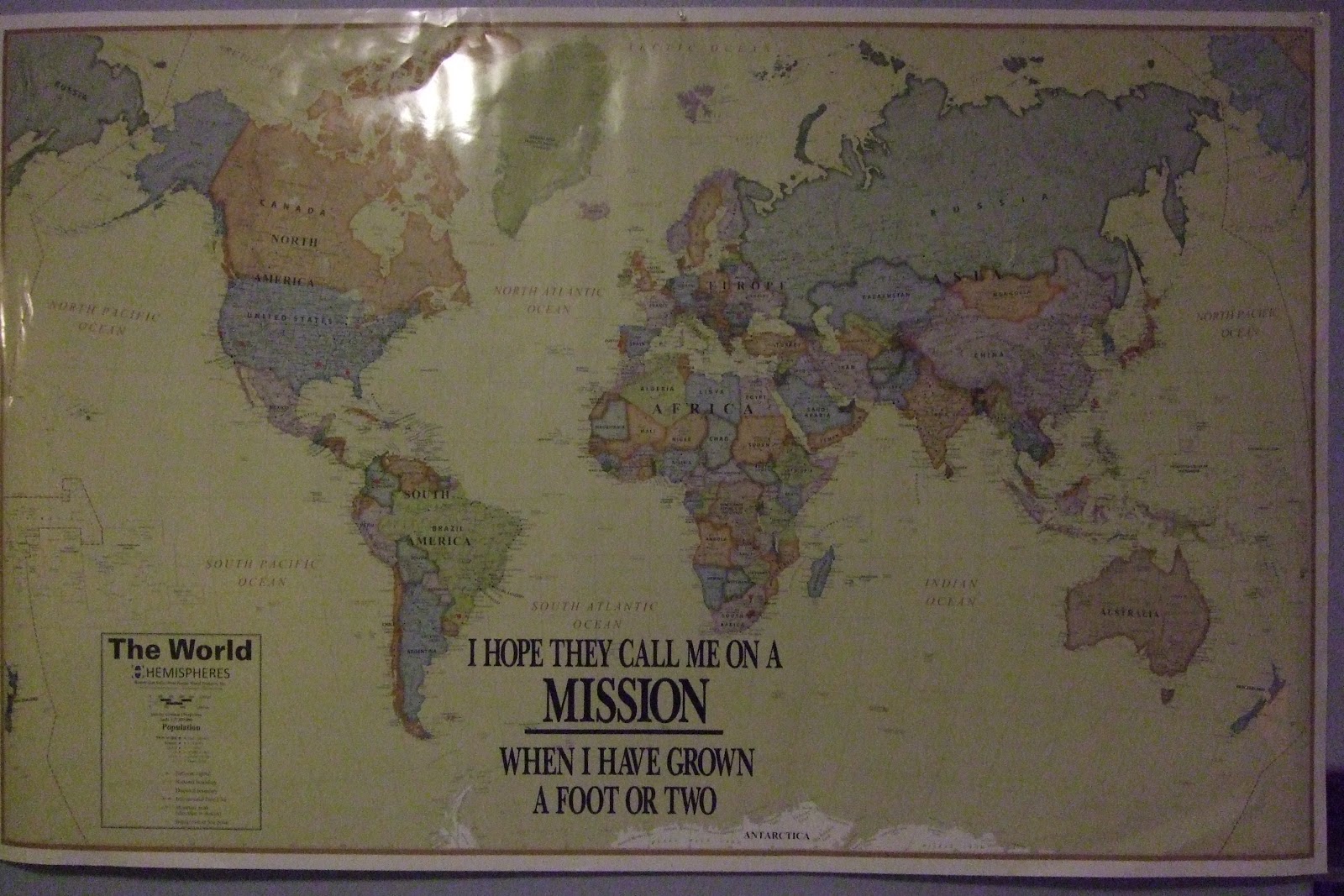 Missionary Map and our Sister Missionary - Sisters, What!