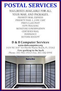 D & B Computer Services is now your United States Postal Service' shipper