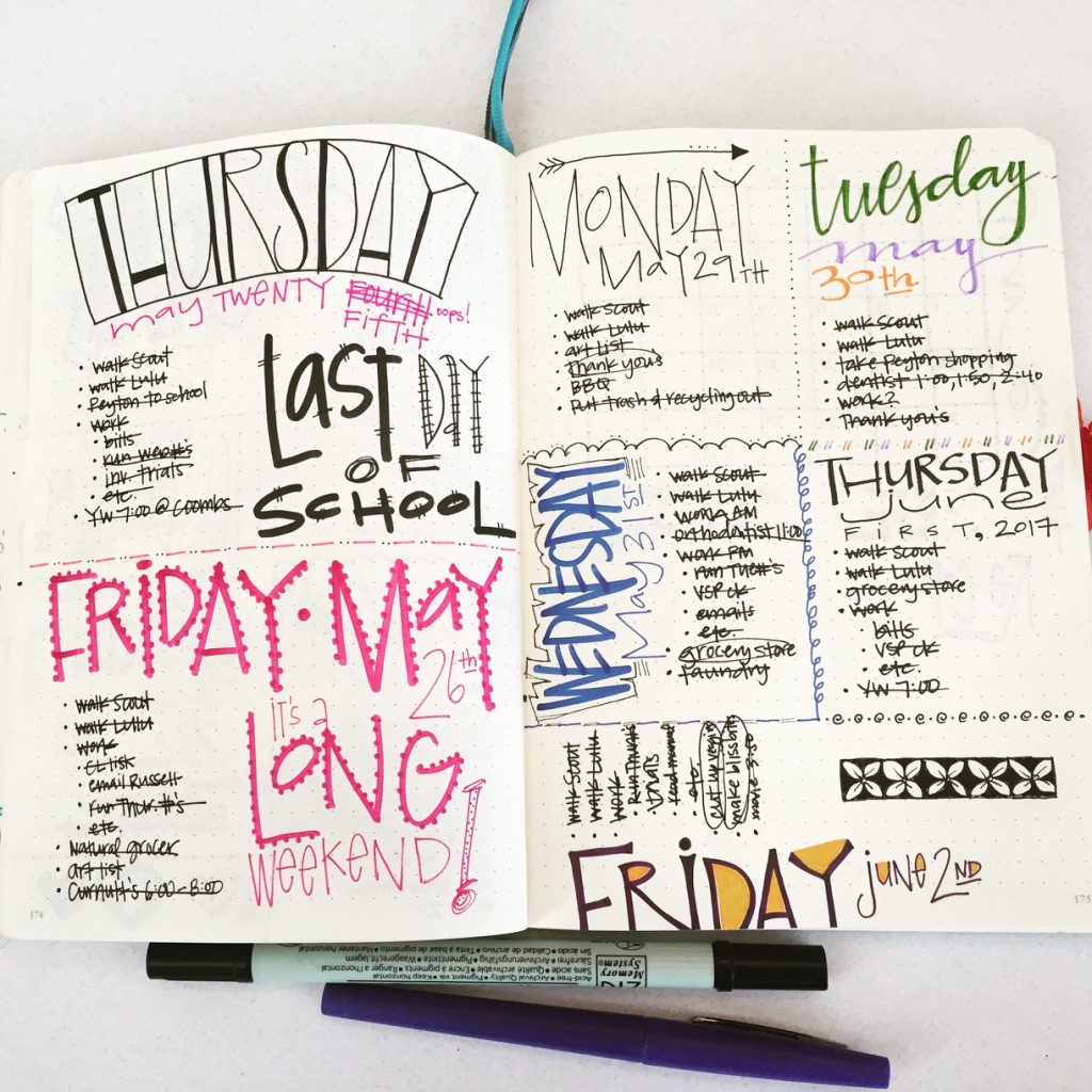 T. Matthews Fine Art: Bullet Journal Pages 174-175