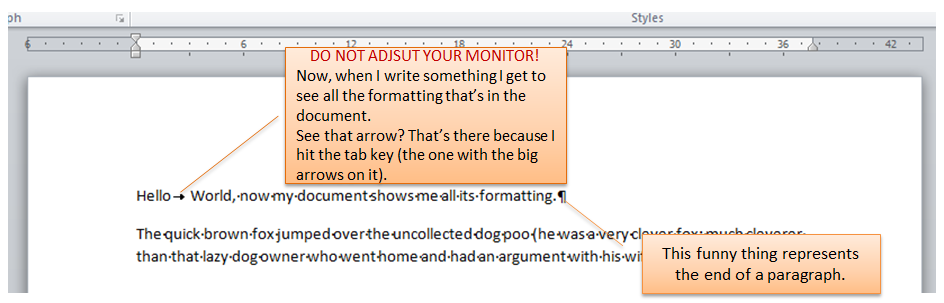 My Creative Stream: Microsoft Word script formatting