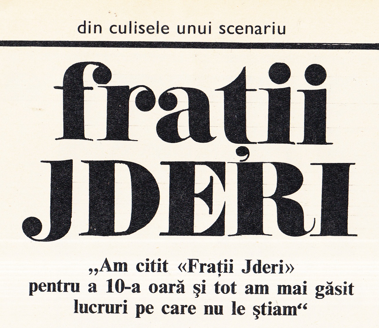 Imi pasa: Frații Jderi