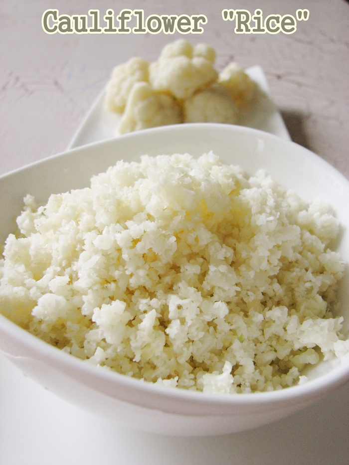 Cook book of trial and error: Cauliflower "Rice"