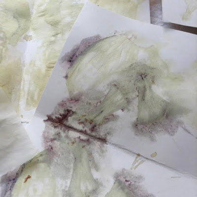 caterinagiglio: Hand Dyed Paper for Mixed Media