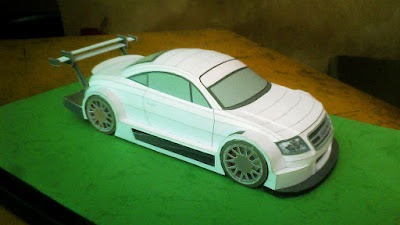 Grace Papercraft: Audi TT DTM Race Car Papercraft scale 1:18