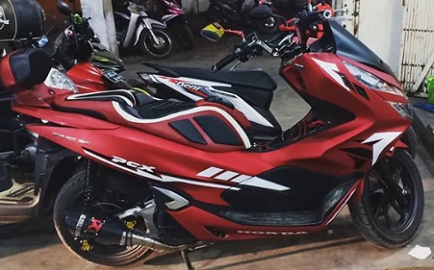 26+ Trend Masa Kini Modifikasi Honda Pcx Warna Merah