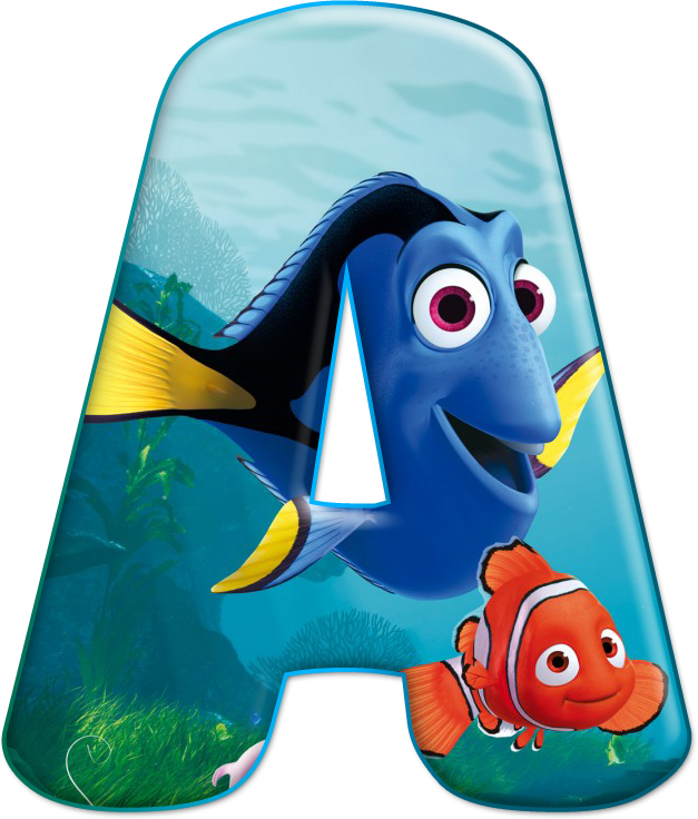 Alfabeto Decorativo: Alfabeto - Procurando Nemo 1 - PNG - Letras ...