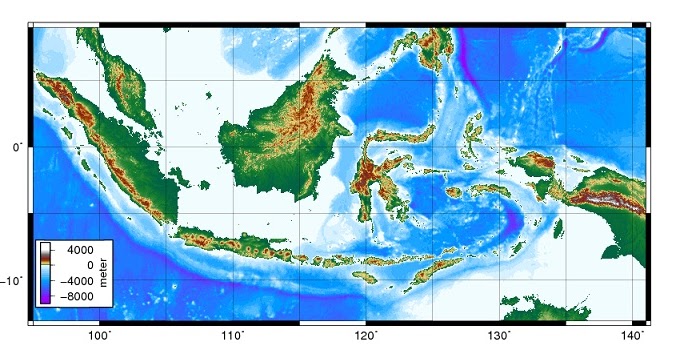 Membuat Peta Topografi Dengan GMT ~ Raga Bhumi