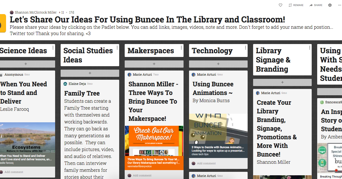 The Library Voice: Over 100 Ideas For Using Buncee In The Library and ...