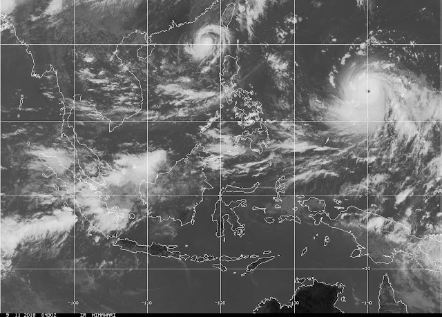 Earthquake Prediction: Typhoon Mangkhut Today