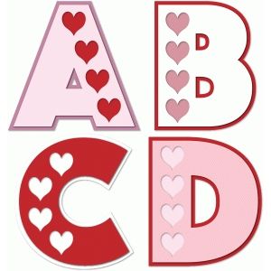 Escuela infantil castillo de Blanca: ALFABETO DE CORAZONES